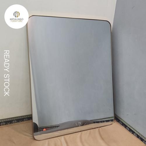 Jual Cermin Frame Stainless Gold Mirror Minimalis Modern, READY STOCK ...