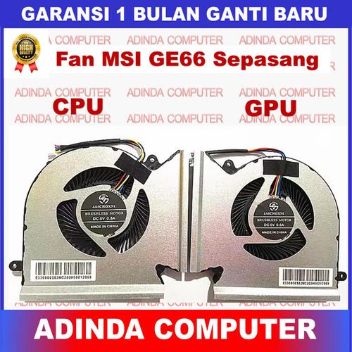 Jual Kipas Fan MSI GE66 Vector 12UGS 12UH 12UHS 12UHSO Raider 10SGS ...