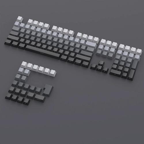 Promo Keycaps PBT Double Shot Gradient Gray Colorways Cherry Profile ...