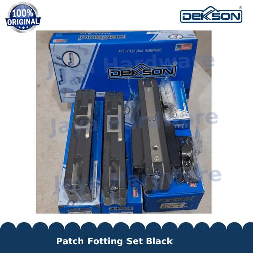 Jual Patch Fitting Set Dekson (PT10,20,US10) Black Jepit Pintu Kaca Dekkson - Kota Tangerang ...