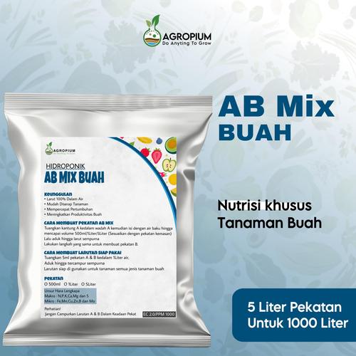 Jual Hidroponik AB Mix Buah 5 Liter Pekatan Untuk 1000 Liter - Agropium ...