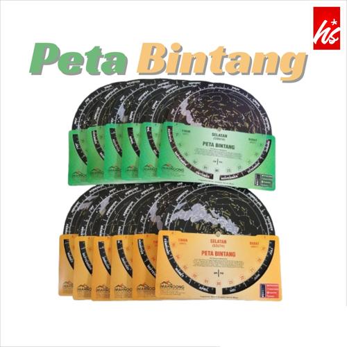 Jual Peta Bintang (Planisphere) I Peta Langit | Peta Bintang - Orange ...