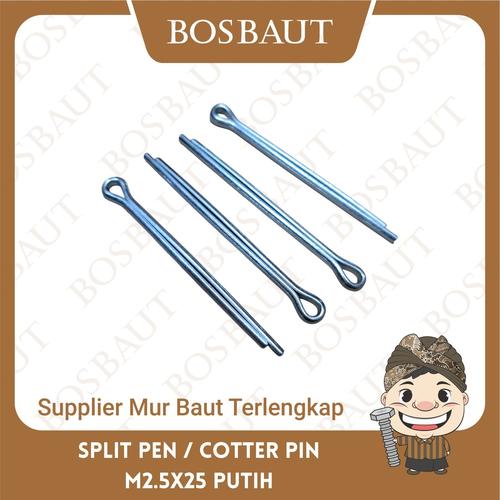 Jual SPLIT PEN / COTTER PIN M2.5x25 PUTIH - Kota Surabaya - Bos Baut ...