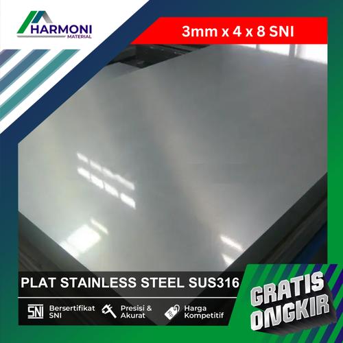Jual Plat Stainless Steel SUS 316 3mm x 4 x 8 (1200 x 2400) Full SNI ...