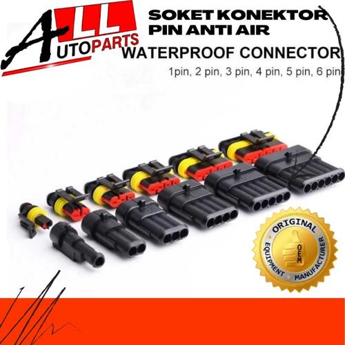 Jual Soket Sambungan Socket Pin Kabel Terminal Waterproof Mobil Anti ...