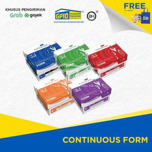 Promo (GOSEND/GRAB) PAPERLINE - Kertas Continuous Form 1/ 2/ 3/ 4/ 5 ...