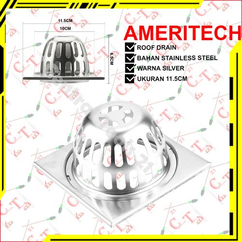 Jual Saringan Atap Pembuangan Talang Air Ameritech / Roof Drain Stainless Steel - Jakarta Utara ...