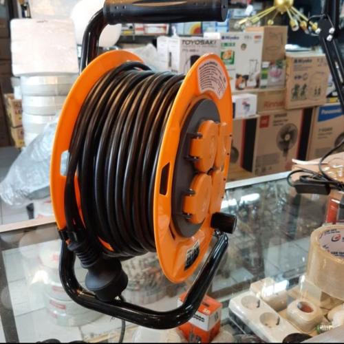 Jual 20 meter kabel rol kaizer cable gulung colokan panjang - Jakarta ...