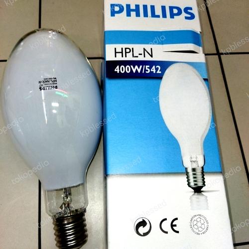 Jual Lampu HPLN 400 WATT PHILIPS, Bohlam HPLN, Lampu Mercury, E40, HPL ...