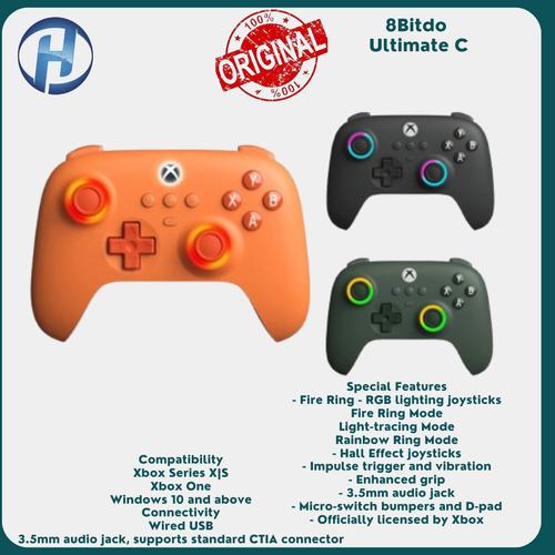 Promo 8Bitdo Ultimate C Wired Gamepad Controller Hall Effect Joystick ...