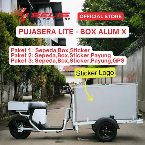 Jual SELIS - Pujasera Lite Alum X ( Gerobak Sepeda Listrik / Gerobak ...