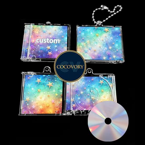 Jual Custom Mini CD Album Keychain NFC Gantungan kunci ganci keyring ...
