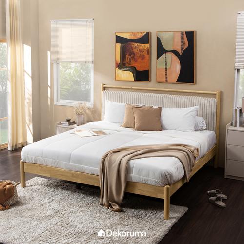 Promo Dekoruma GIYA Headboard & Dipan Kasur Ukuran 200x200cm - Krem ...
