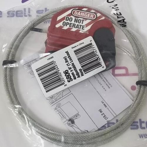 Jual NEW Master Lock S806 Adjustable Cable Lockout, 6Ft (1.8M) Cable ...