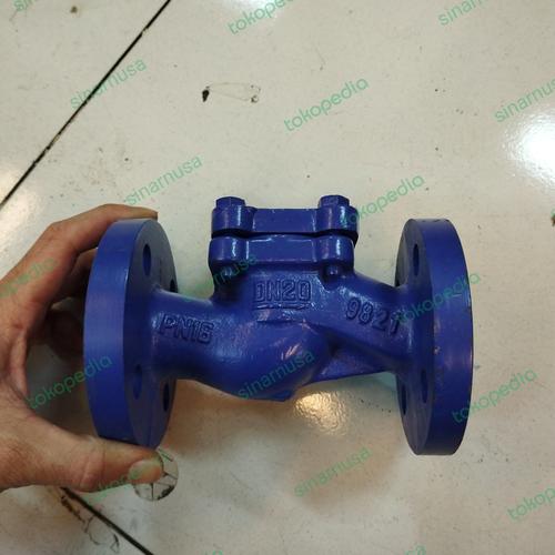 Jual Lift Check Valve Steam Cast Iron 3/4 " inchi Flange PN 16 DN 20 ...