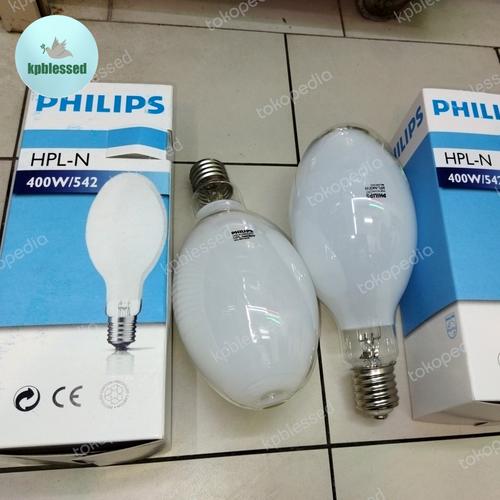 Jual Lampu HPL-N 400 Watt E 40 Philips, Bohlam HPLN, Lampu Mercury, ORI ...