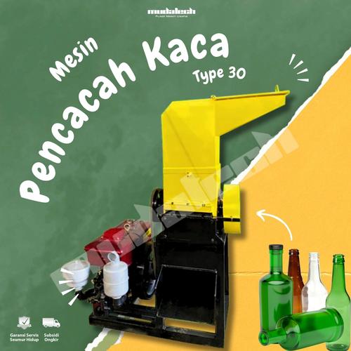 Jual Mesin Giling Botol Kaca Mesin Pencacah Penghancur Limbah Botol ...