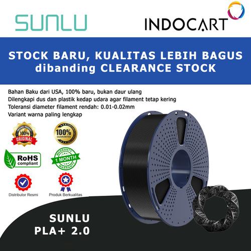 Jual 3D Printer Filament SUNLU PLA+ PLUS 2.0,Upgraded filament with ...