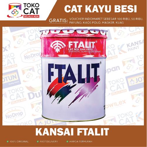 Jual CAT MINYAK KAYU DAN BESI | FTALIT GLOSS 20KG (READY SEMUA WARNA ...