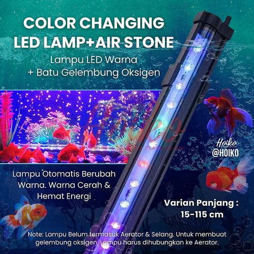 Jual Led Celup Lampu Batu Gelembung Udara Aquarium Aerator Airator ...