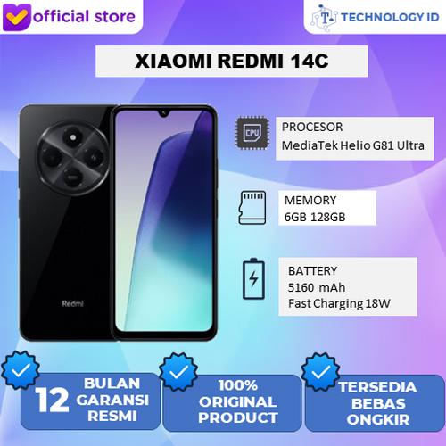 Promo XIAOMI Redmi 14C 6Gb 128Gb Garansi Resmi - Black, Tanpa Paket ...