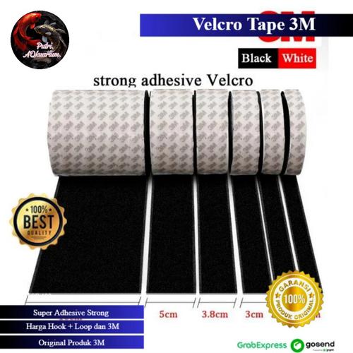 Jual Velcro Tape 3M Double Tape Perekat Serbaguna 2 Sisi Kasar Halus ...