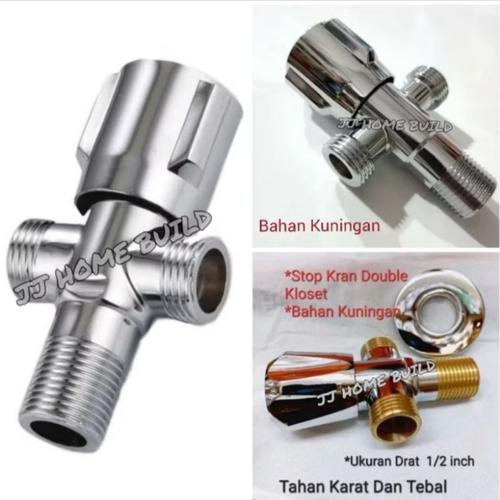 Jual Stop Kran Cabang/Stop Kran Toilet/WC/Jet Shower/Stop Kran Double ...