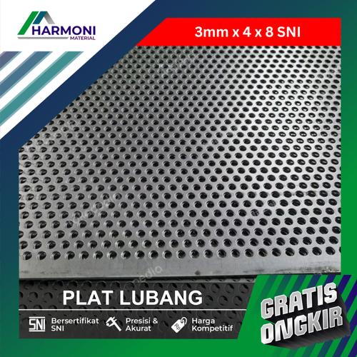 Jual Plat Besi Perforated 3mm 4 x 8 (1200 x 2400mm) Diameter Lubang 6mm ...
