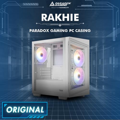 Jual CASSING PARADOX GAMING RAKHIE | WHITE | M-ATX | 3X RGB FAN ...