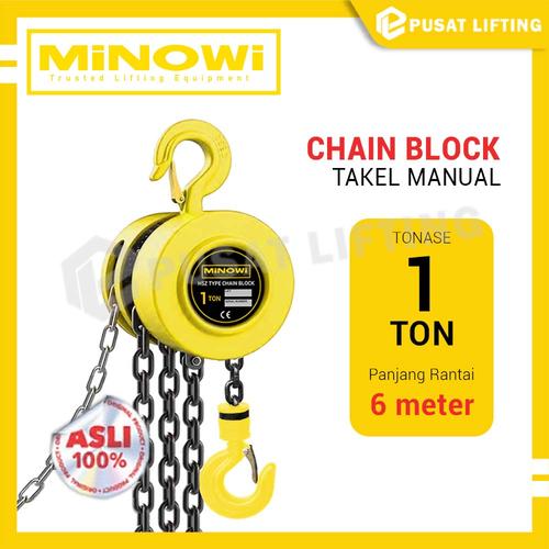 Jual Takel Chain Block Minowi 1 Ton 6 Meter Manual - Jakarta Barat ...