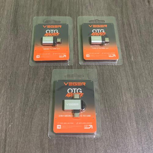 Promo VEGER OTG Micro 2.0/Type-C 3.0/OTG Adapter 2 IN 1 Type C & Micro ...