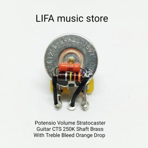 Jual NEW STOCK POTENSIO VOLUME STRATOCASTER GUITAR CTS 250K WITH TREBLE ...