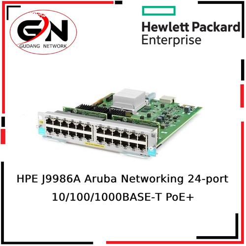 Jual HPE J9986A Aruba Networking 24‑port 10/100/1000BASE‑T PoE+ ...