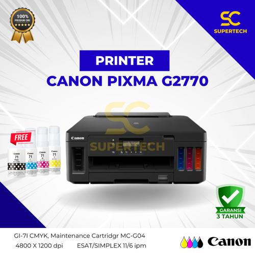Jual Printer Canon PIXMA G2770 print Scan Copy All in One Original Free ...