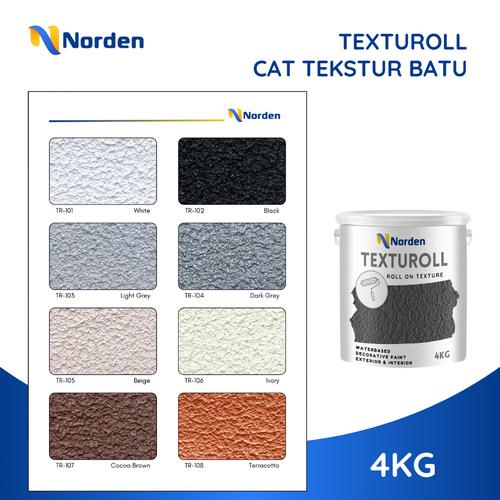 Jual TEXTUROLL Cat Tembok Tekstur Aplikasi Roll 4Kg NORDEN Texture Wall ...