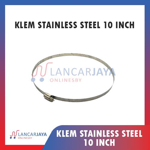Jual Klem Clem Selang Hose Clamp Stainless Steel 10inch 232-254mm ...