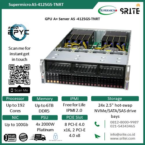 Jual Supermicro GPU Nvidia Instinct MI210 Server Dual Socket 4U AMD ...