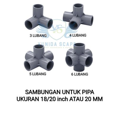 Jual Fitting keni sambungan pipa pvc / konektor fitting pipa pvc 3/4/5 ...