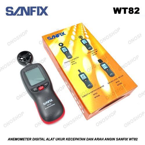Jual Anemometer Digital Alat Ukur Kecepatan dan Arah Angin Sanfix WT82 ...