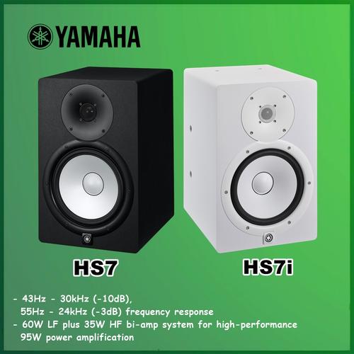 Promo Yamaha HS7 HS7i HS 7 6.5" 2-Way Powered Studio Monitor Speaker ...