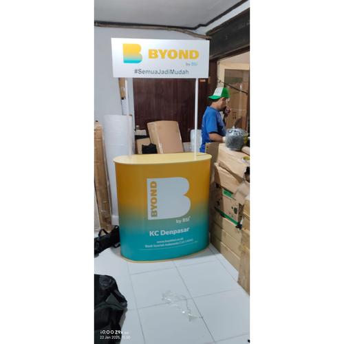 Jual Polycounter curve / POP UP TABLE / COUNTER ECONOMIS sudah sama ...