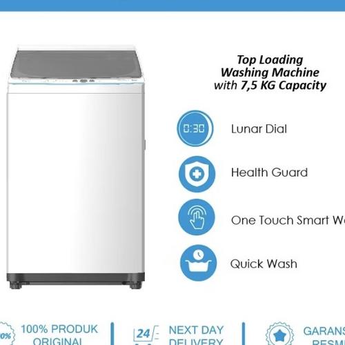 Jual Mesin Cuci Midea 1 tabung top Loading 7.5 kg 7.5kg MA100W75 MA ...