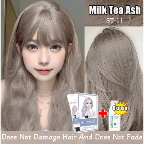 Jual Pewarna Rambut StyleFIT Cat Rambut Semi Permanen Warna Abu Milk ...