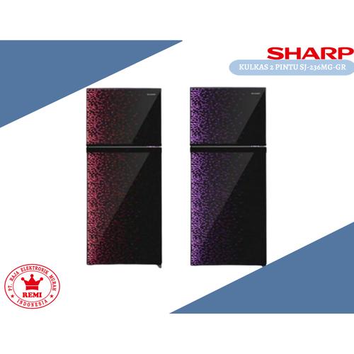 Jual Sharp Kulkas 2 Pintu SJ-236MG-GR 187 Liter Ref 2 Door Lemari ...