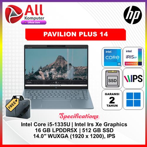 Promo Laptop HP Pavilion Plus 14 i5 1355U Ram 16Gb Storage 512Gb Layar ...
