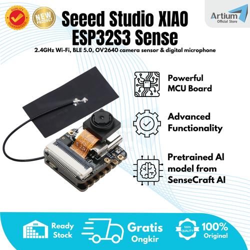 Jual Seeed Studio XIAO ESP32S3 Sense | 2.4GHz Wi-Fi, BLE 5.0, OV2640 ...