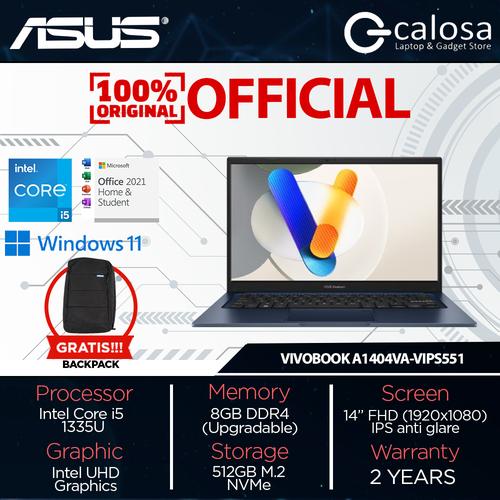 Jual Asus Vivobook 14 A1404VA VIPS551 VIPS552 Intel Core i5-1335U 8GB ...