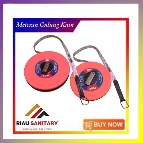 Jual meteran bulat kain roll meter kulit YAP 50 meter/30 meter - 50 ...