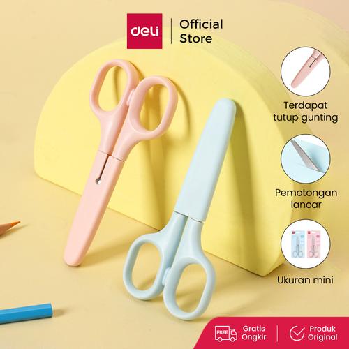 Promo Deli Gunting / School Scissors Warna Pastel Ujung Bulat ...