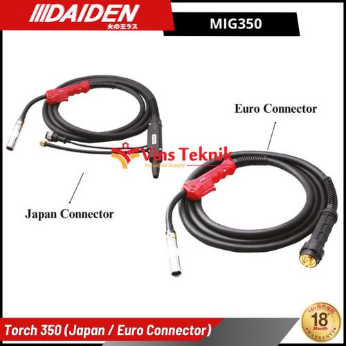 Jual Torch Model Japan / Euro Connector Torch Untuk Mesin las MIG350 ...